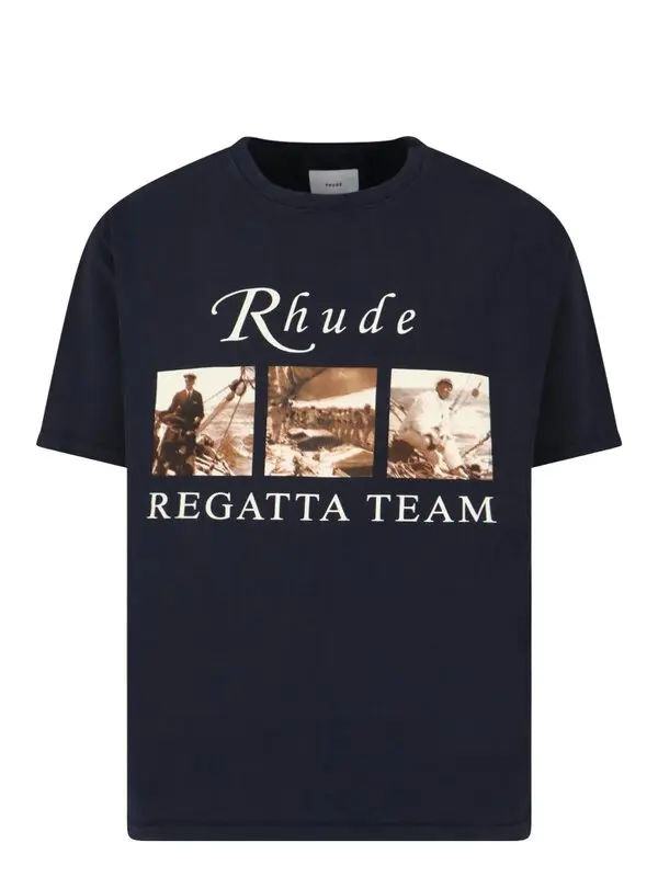 Rhude Regatta Team' T-shirt - Black