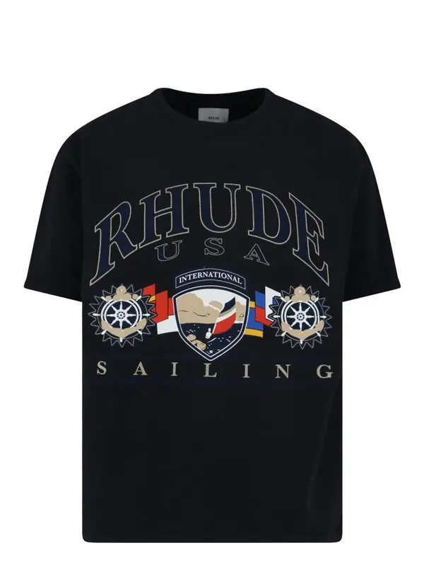 Rhude Sailing' T-shirt - Black