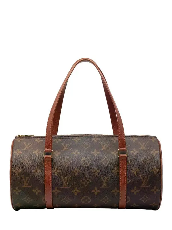 LOUIS VUITTON 2000 Monogram Papillon 30 Handbag - Brown