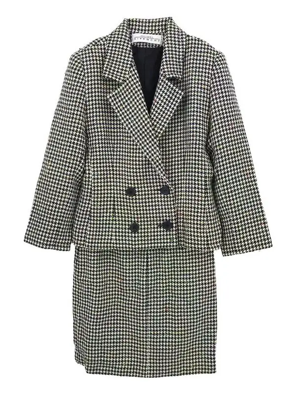 Givenchy Houndstooth Skirt Suit - Black