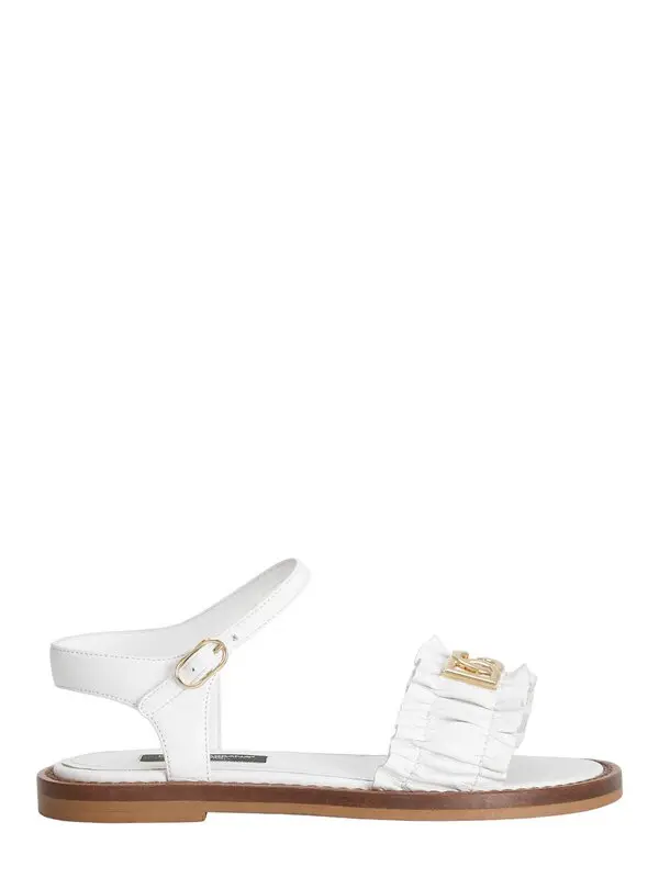 Dolce & Gabbana Nappa Leather Sandals - White