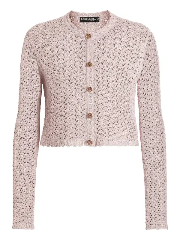 Dolce & Gabbana Viscose Cardigan - Pink