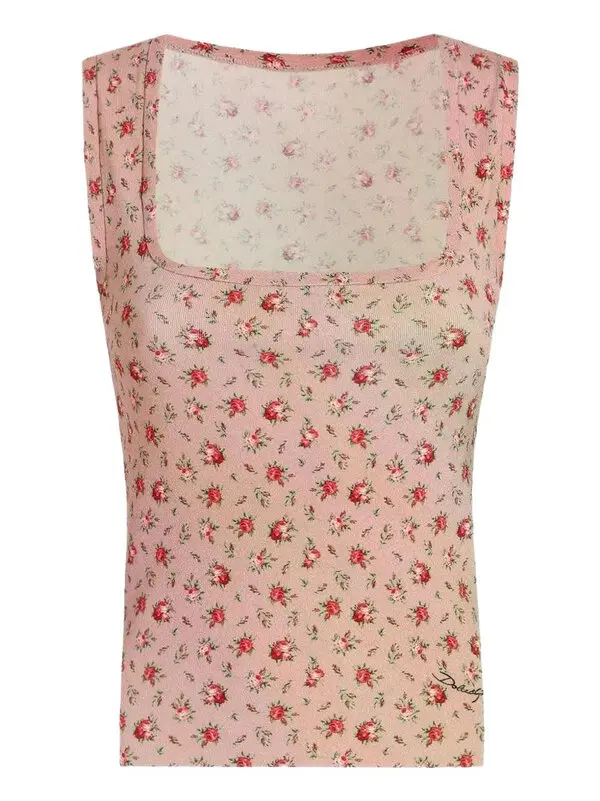 Dolce & Gabbana Floral-print Tank Top - Pink