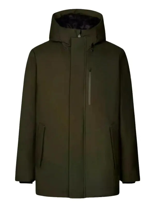 SAVE THE DUCK Hooded Zip-up Coat - Green
