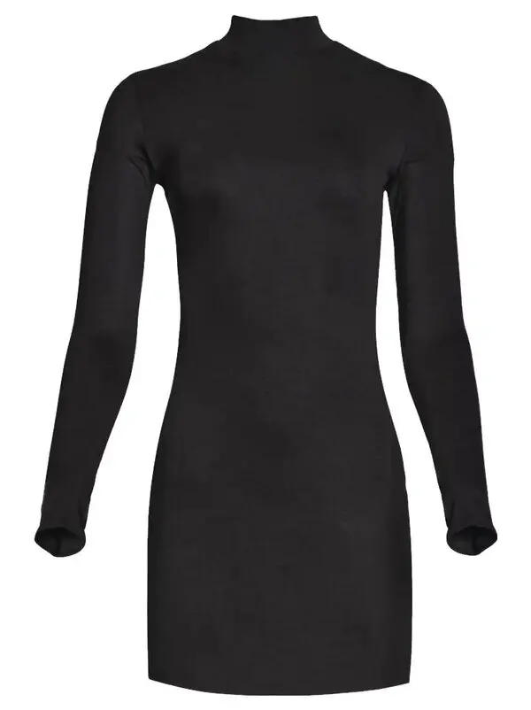 AXEL 113 Alexandra Long-sleeve Mini Dress - Black