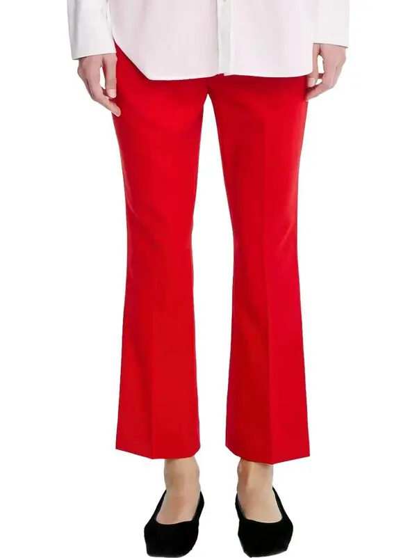 Maria Mcmanus High-waisted Pocket Trousers - White