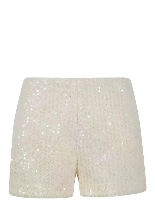 TWINSET Sequin Embellished Shorts - Neutrals