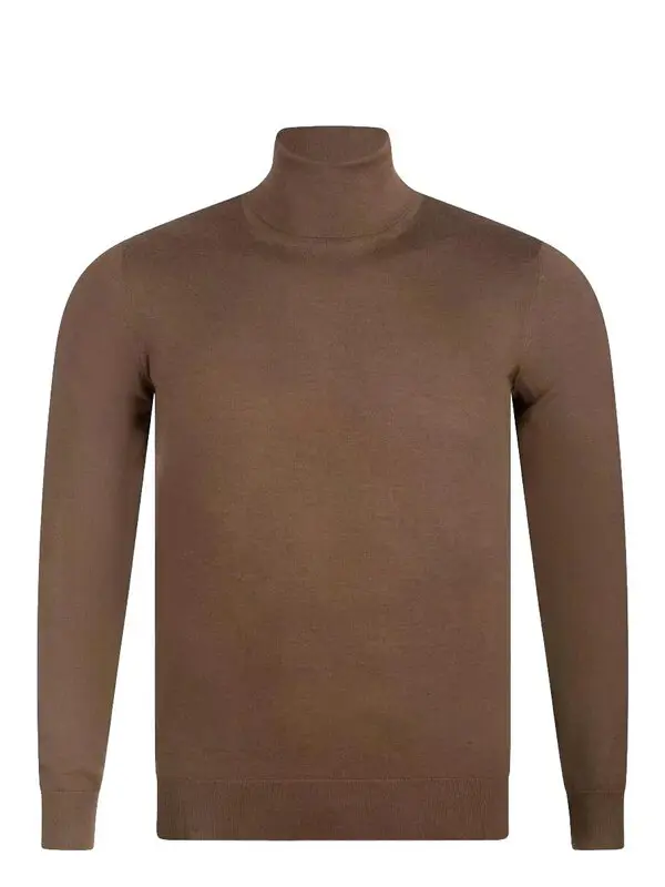 Zegna Cashseta Turtleneck Sweater - Brown
