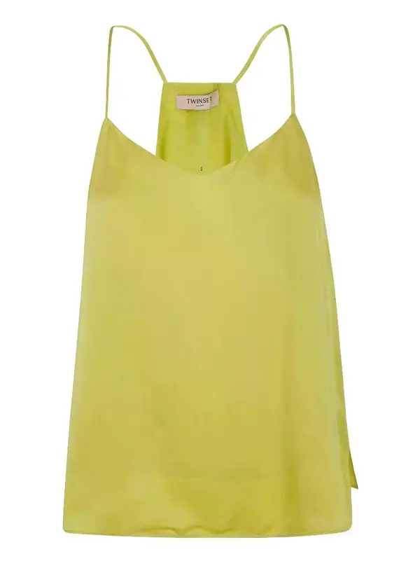 TWINSET V-neck Top - Yellow