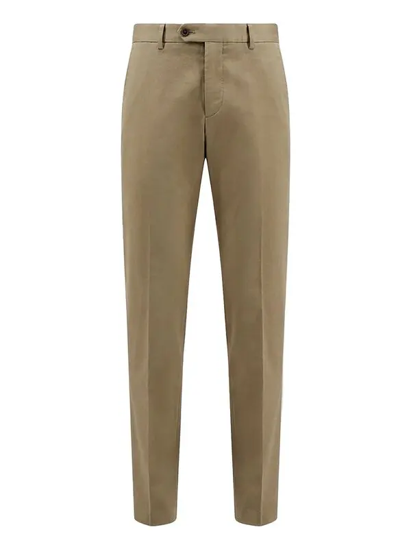 PT TORINO Michael Reworked Linen And Cotton Trousers - Green