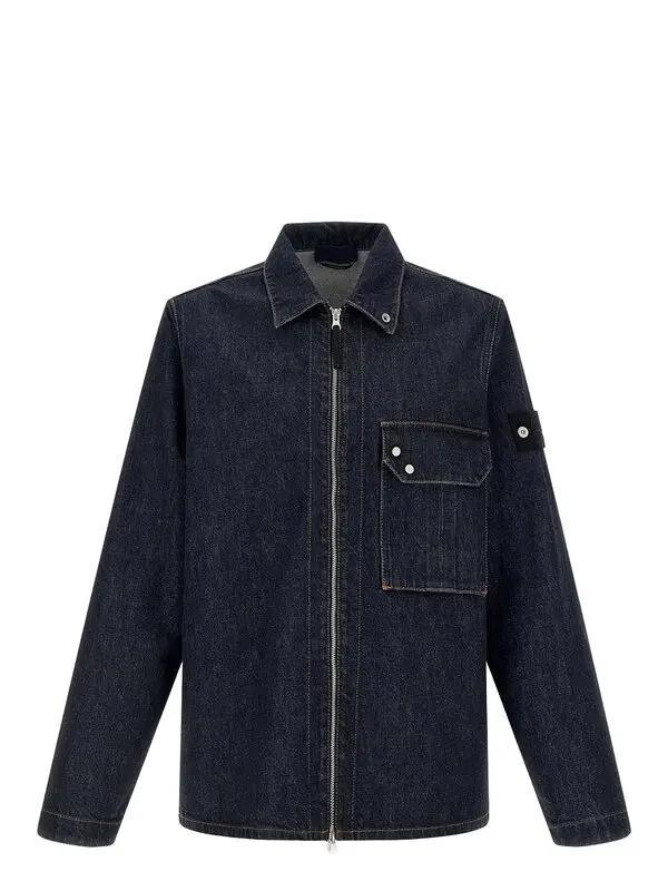 STONE ISLAND DENIM RESEARCH Organic Denim Jacket - Blue