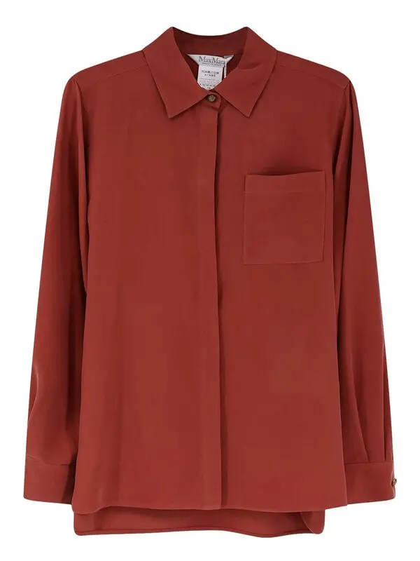 Max Mara Siamese Silk Shirt - Brown