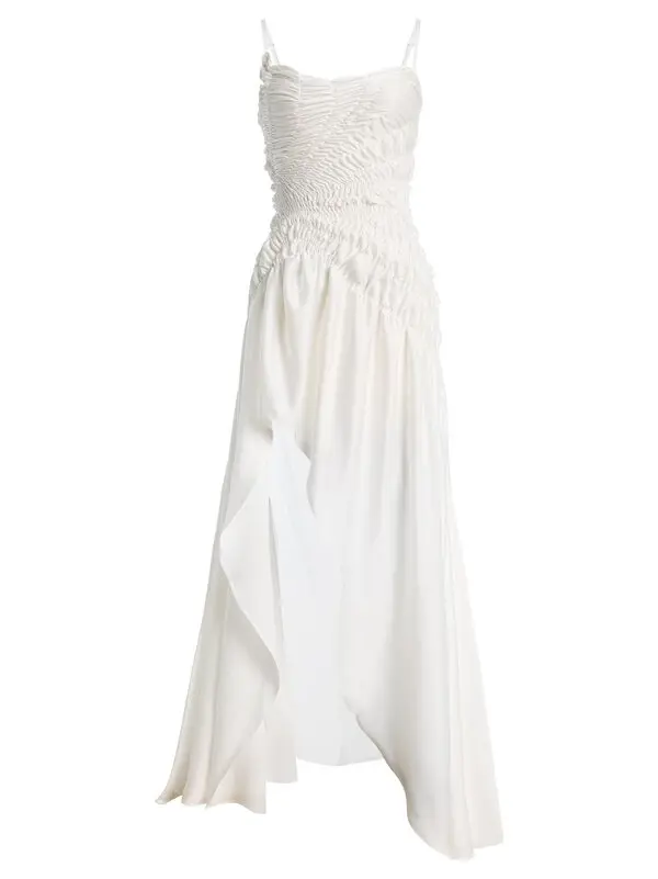 GEORGIA HARDINGE Eclipse Satin Maxi Dress - Ivory