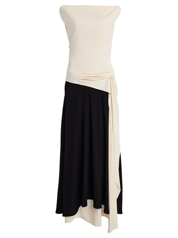 Proenza Schouler Daliah Two-tone Maxi Dress - Black,white