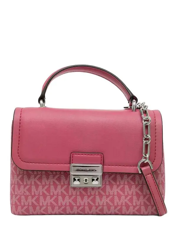 Michael Kors Tribeca Extra-small Signature Logo Satchel - Pink