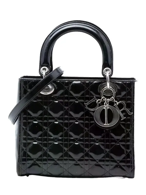 Dior 2014 Medium Lady Satchel - Black