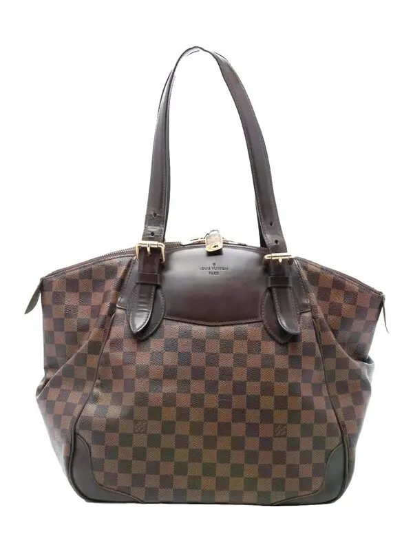 LOUIS VUITTON 2011 Damier Ebene Verona Gm Shoulder Bag - Brown