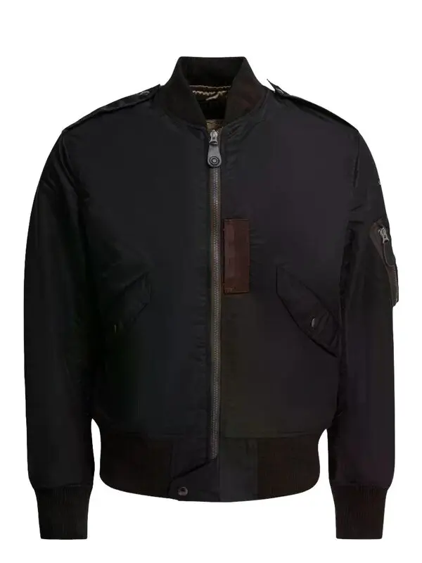 BUZZ RICKSON'S Zip Bomber Jacket - Black