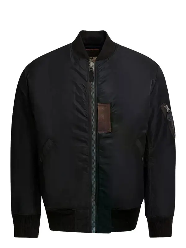 BUZZ RICKSON'S Patched Bomber Jacket - Black