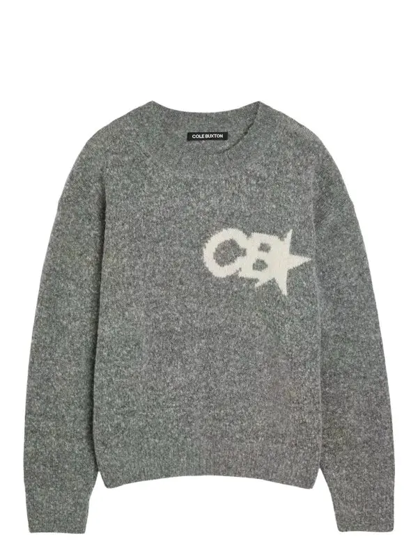 COLE BUXTON Cb Star Sweater - Grey