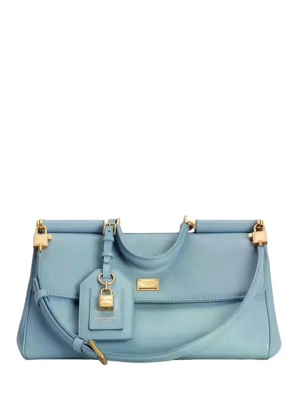 Dolce & Gabbana Top Handle Padlock Tote Bag - Blue