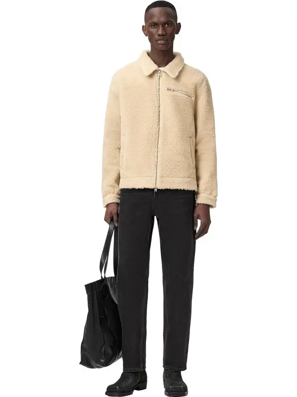ALLSAINTS Otis Sherpa Jacket - White