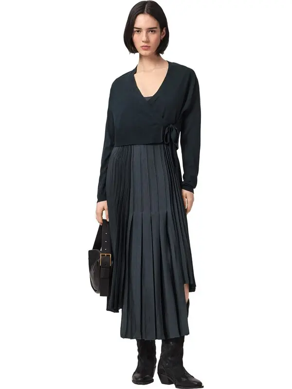 ALLSAINTS Lucille 2-in-1 Dress - Blue