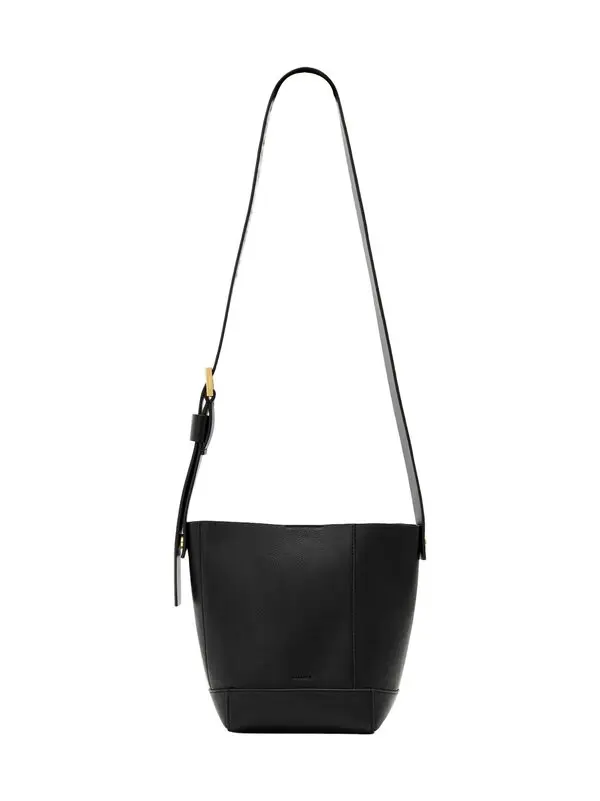 ALLSAINTS Alba Mini Leather Crossbody Bag - Black