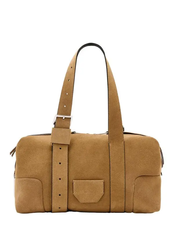 ALLSAINTS Ares Suede Shoulder Bag - Brown