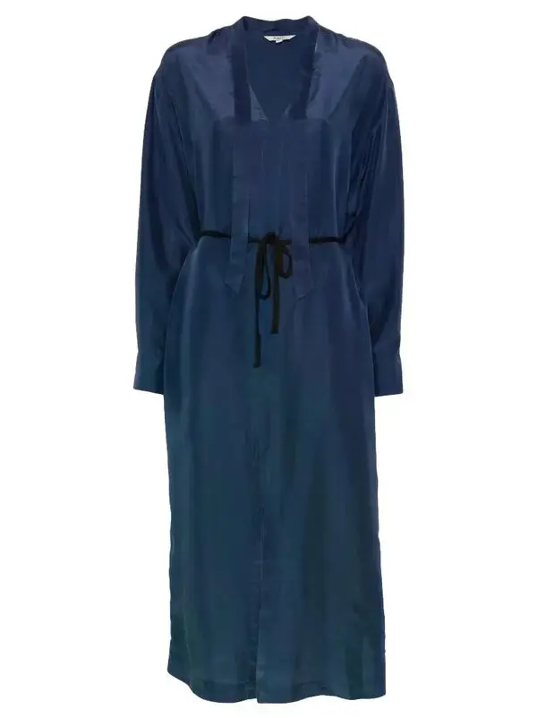 Barena Venezia V-neck Midi Dress - Blue