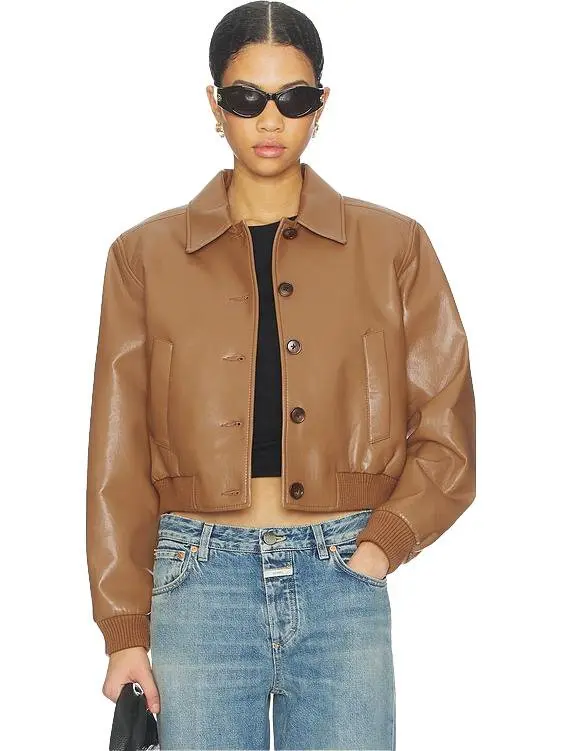 Citizens Of Humanity Lola Bomber Jacket - Pale Toffee