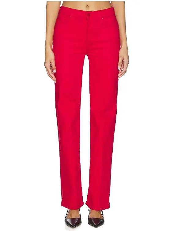 MOTHER The Kick It Jeans - Play Date Tango Red