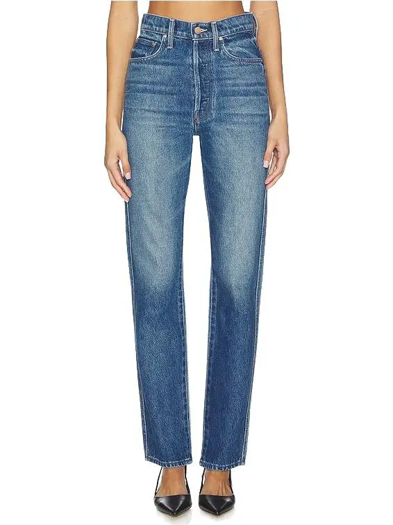MOTHER The Tippy Top Utensil Sneak Jeans - On Tap