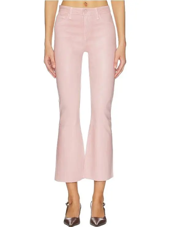 L'Agence Kendra High Rise Crop Flare - Pale Rose