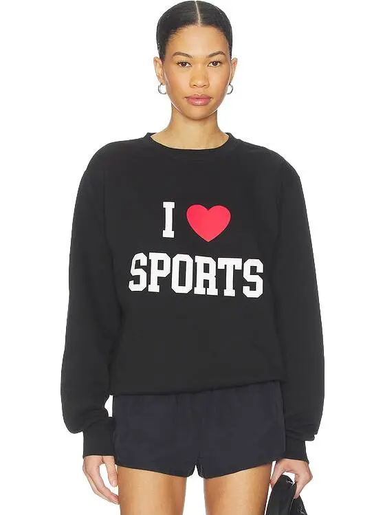 DEPARTURE I Love Sports Sweatshirt - Black