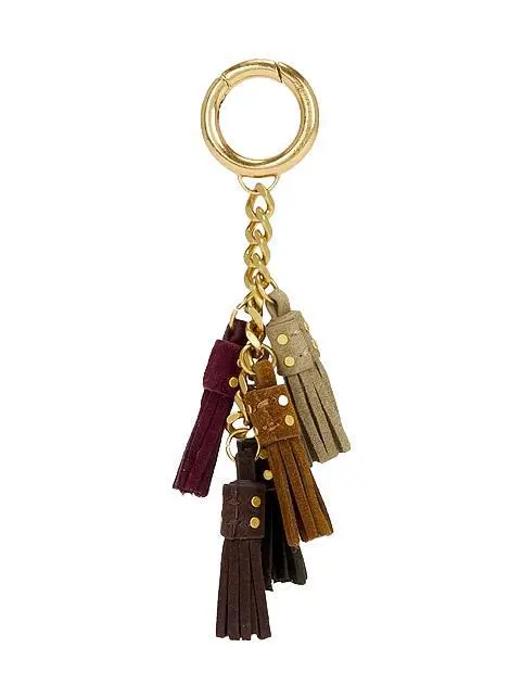 Rebecca Minkoff Multi Tassel Bag Charm - Mulberry  Vintage  Moss  & Fond