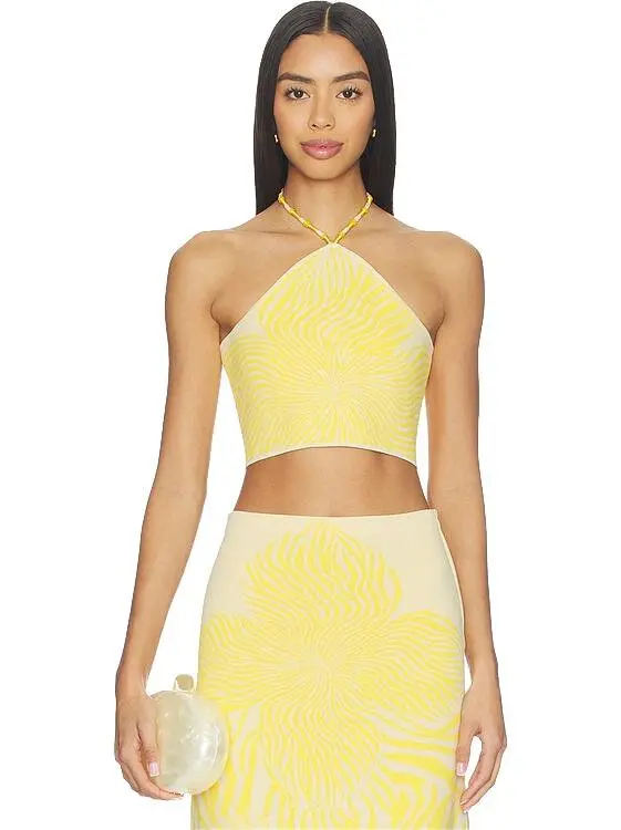 Alexis Gala Top - Yellow Bloom
