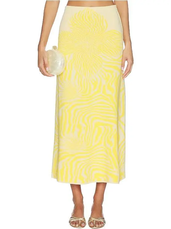 Alexis Jazlyn Skirt - Yellow Bloom