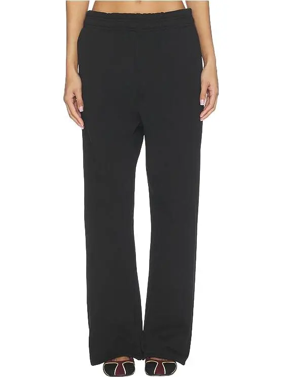 ENTIRE STUDIOS Straight Leg Sweatpant - Black