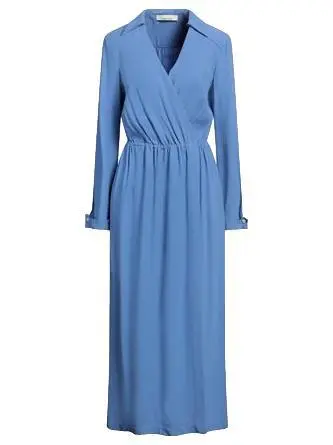 Liviana Conti Flared Midi Dress - Blue