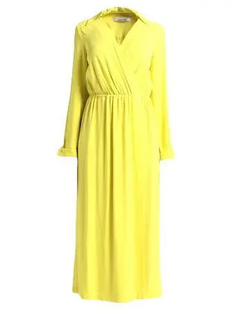 Liviana Conti Flared Midi Dress - Yellow