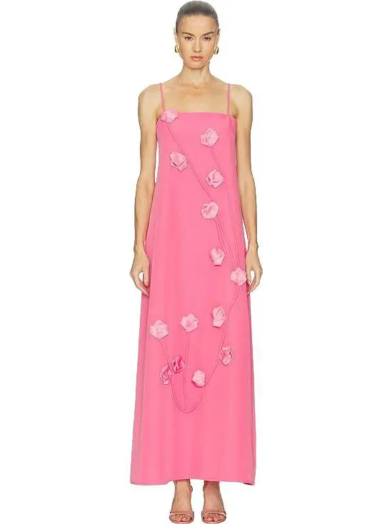 ELLIATT Nolana Gown With Floral Appliques - Pink