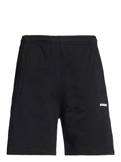 BARROW French Terry High Waisted Shorts - Black