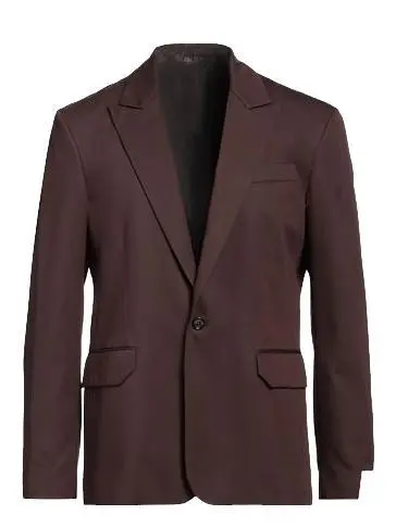 PAOLO PECORA Blazer Chocolate Size Lyocell, Cotton - Brown