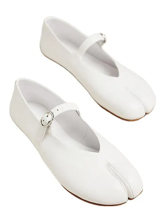 Jeffrey Campbell Preakness Split-toe Mary Janes - White