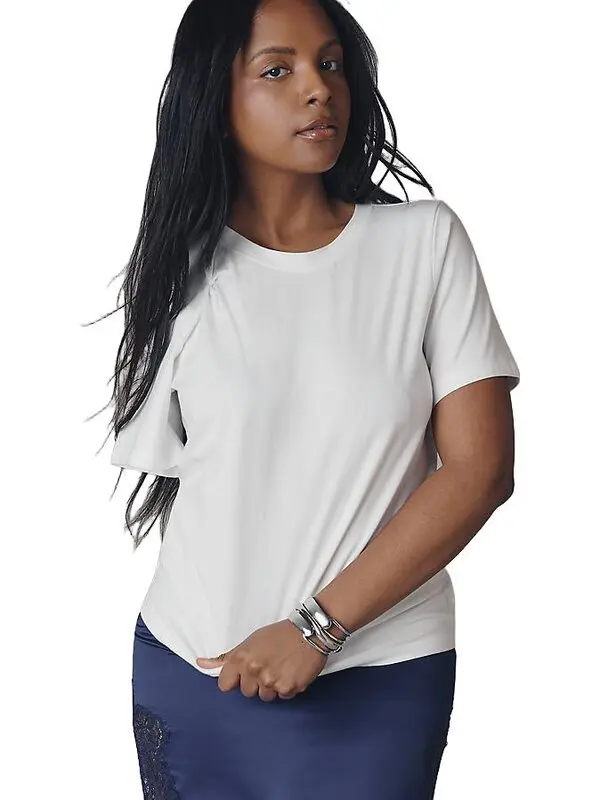 Sanctuary Cotton Twist Tee - White