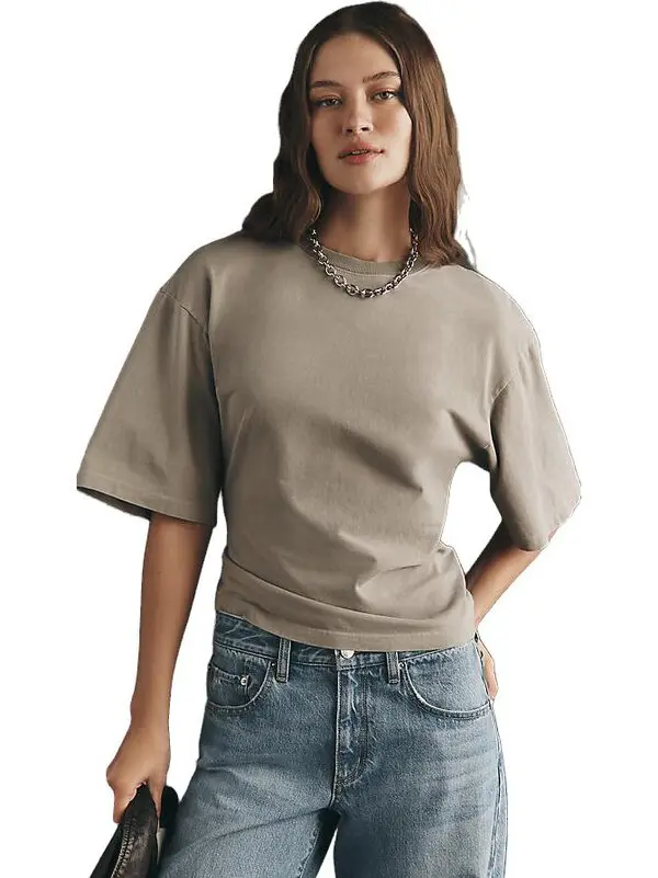 AGOLDE Storey T-shirt Top - Drab