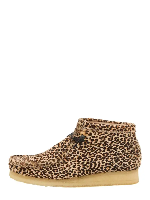 Clarks Leopard Wallabee Boot - Leopard Print