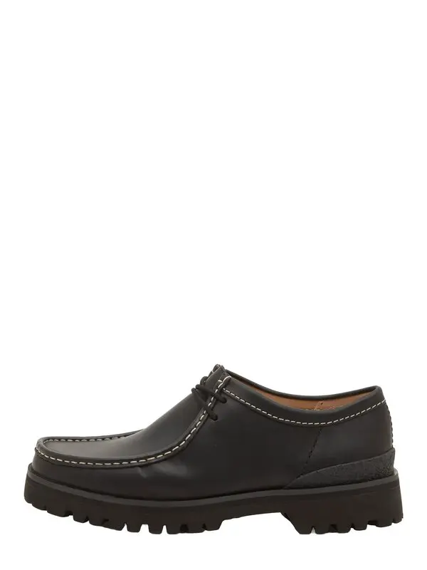 Clarks Walla Yukoner Shoes - Black Leather