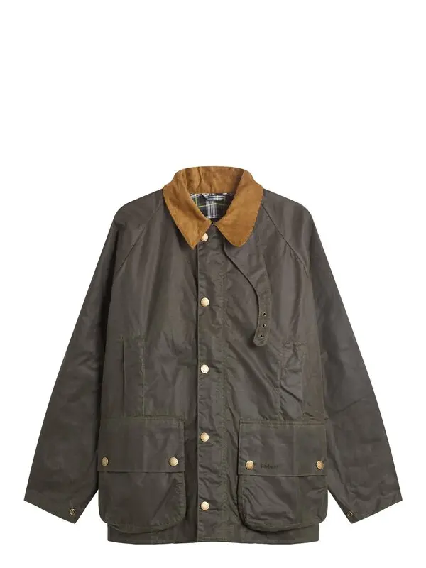 Barbour Heritage+ Modified Beaufort Spectator Wax Jacket - Archive Olive